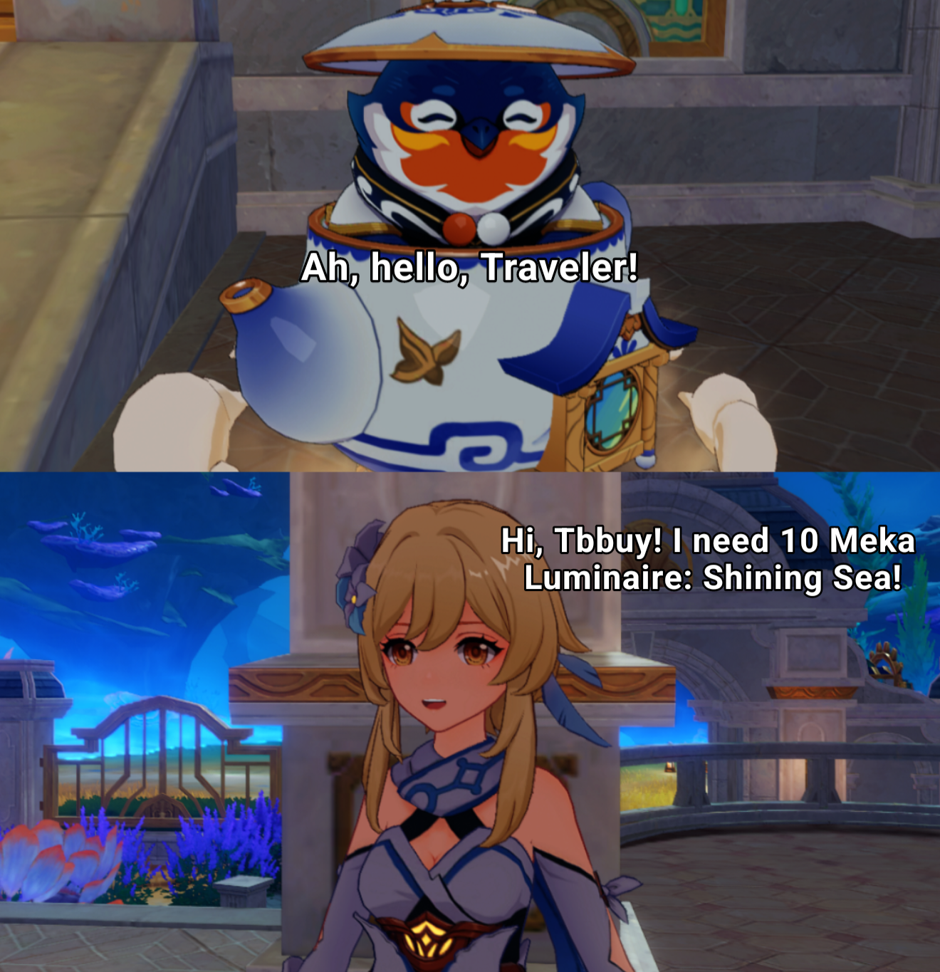 Almost done upgrading the realm, so Memes as at the teapot teable it is ...