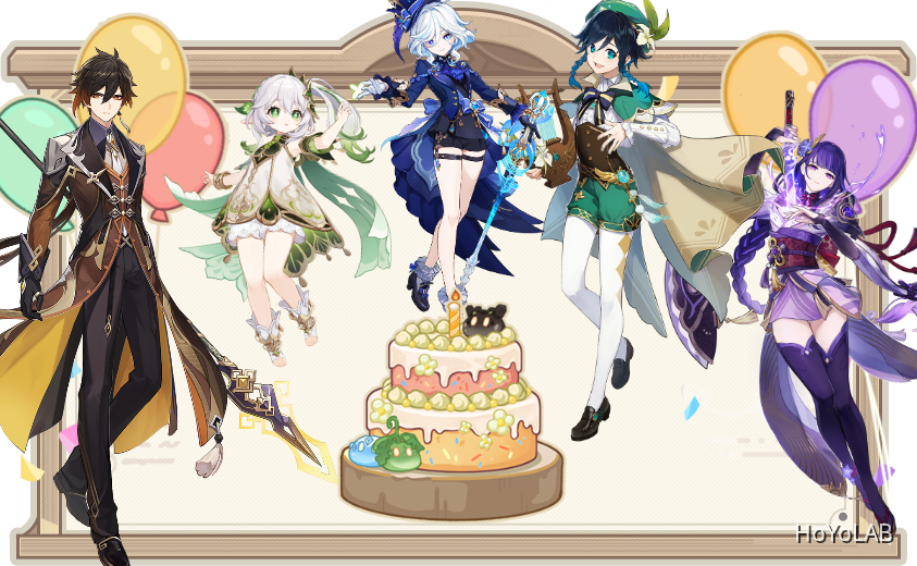 To all the archons birthday Genshin Impact | HoYoLAB