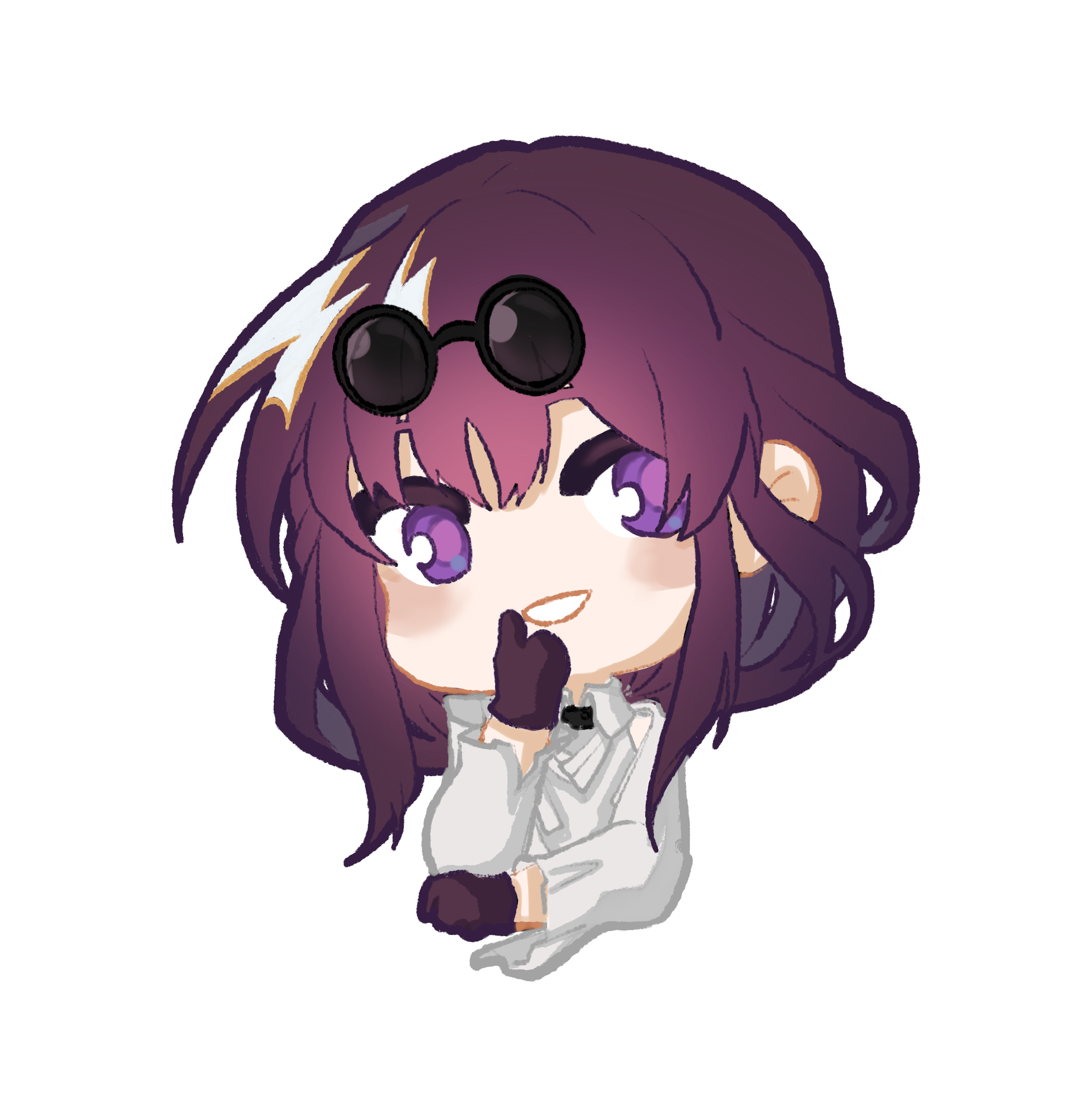 Little Kafka chibi sticker Genshin Impact | HoYoLAB