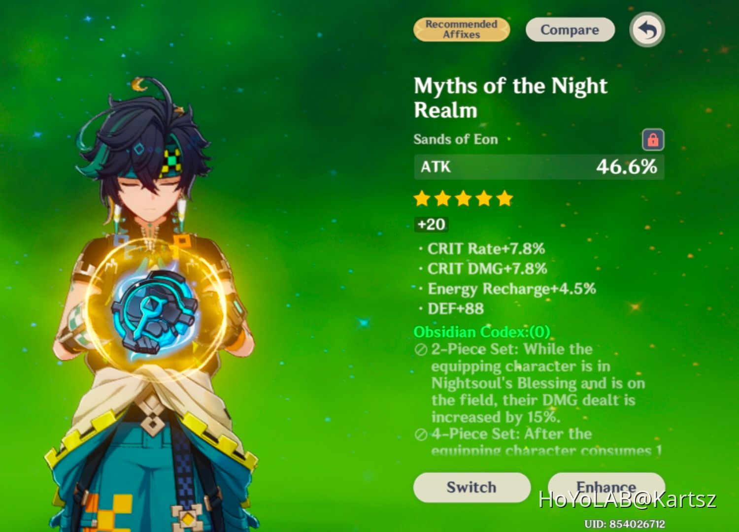 Yeah it's from the new Artifacts Transmuter 🫠 Genshin Impact | HoYoLAB