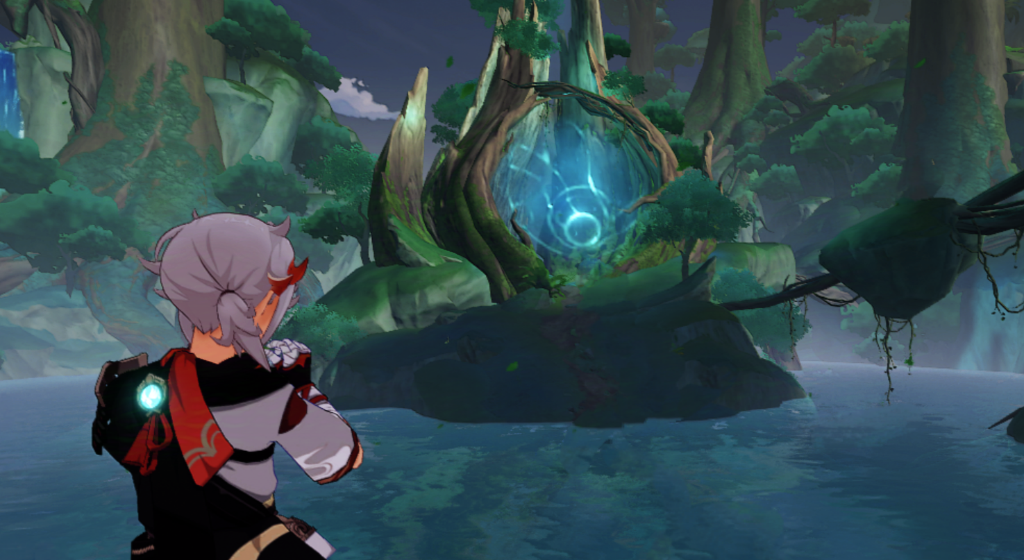 The tree from the Aranara quest in Apam woods. Genshin Impact | HoYoLAB