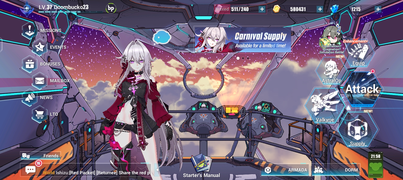 I still can't believe i got her in the first 10 pulls 😭🙏🙏 Honkai Impact ...