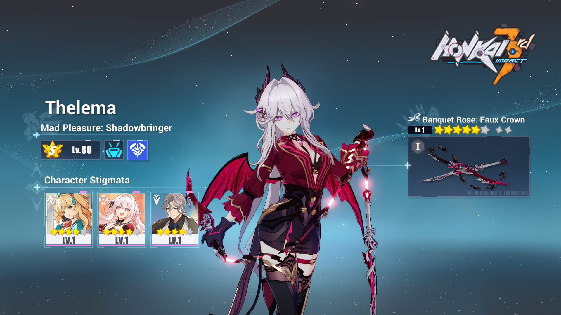 Pull for Thelema in her first banner only get weapon and stigma, after ...