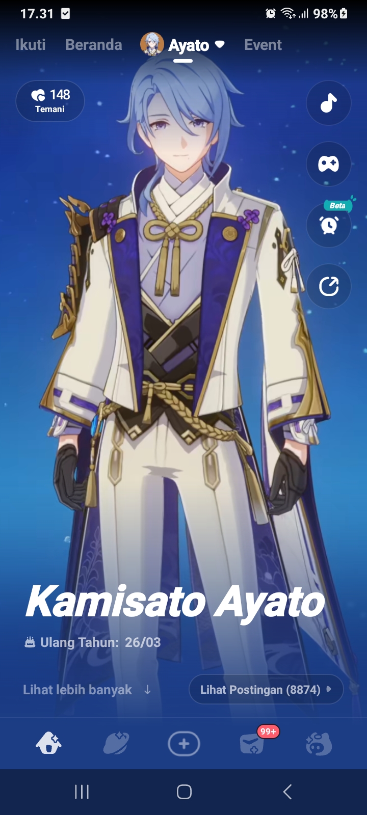 Kamisato Ayato | HoYoLAB