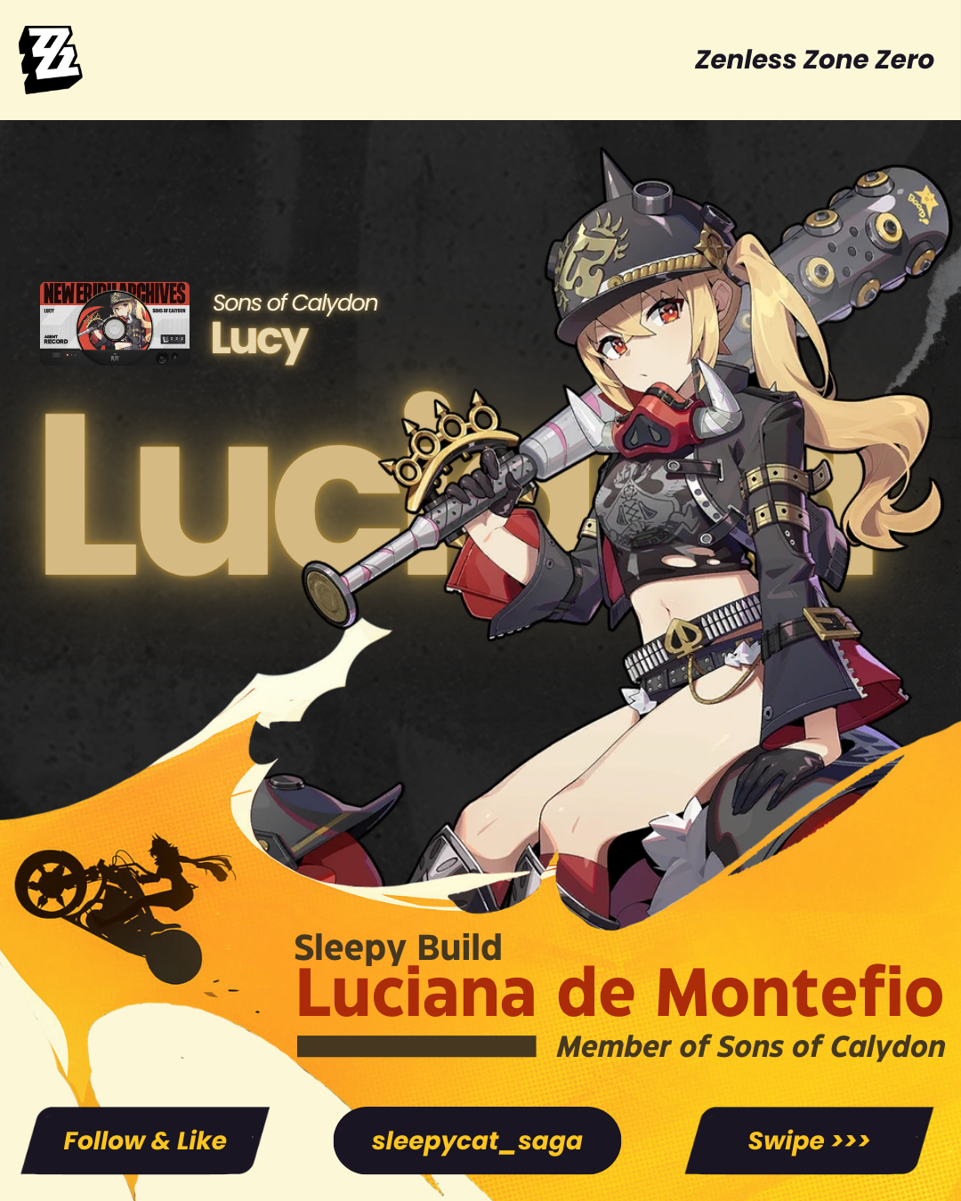 Sleepy Build: Lucy!!! Zenless Zone Zero | HoYoLAB