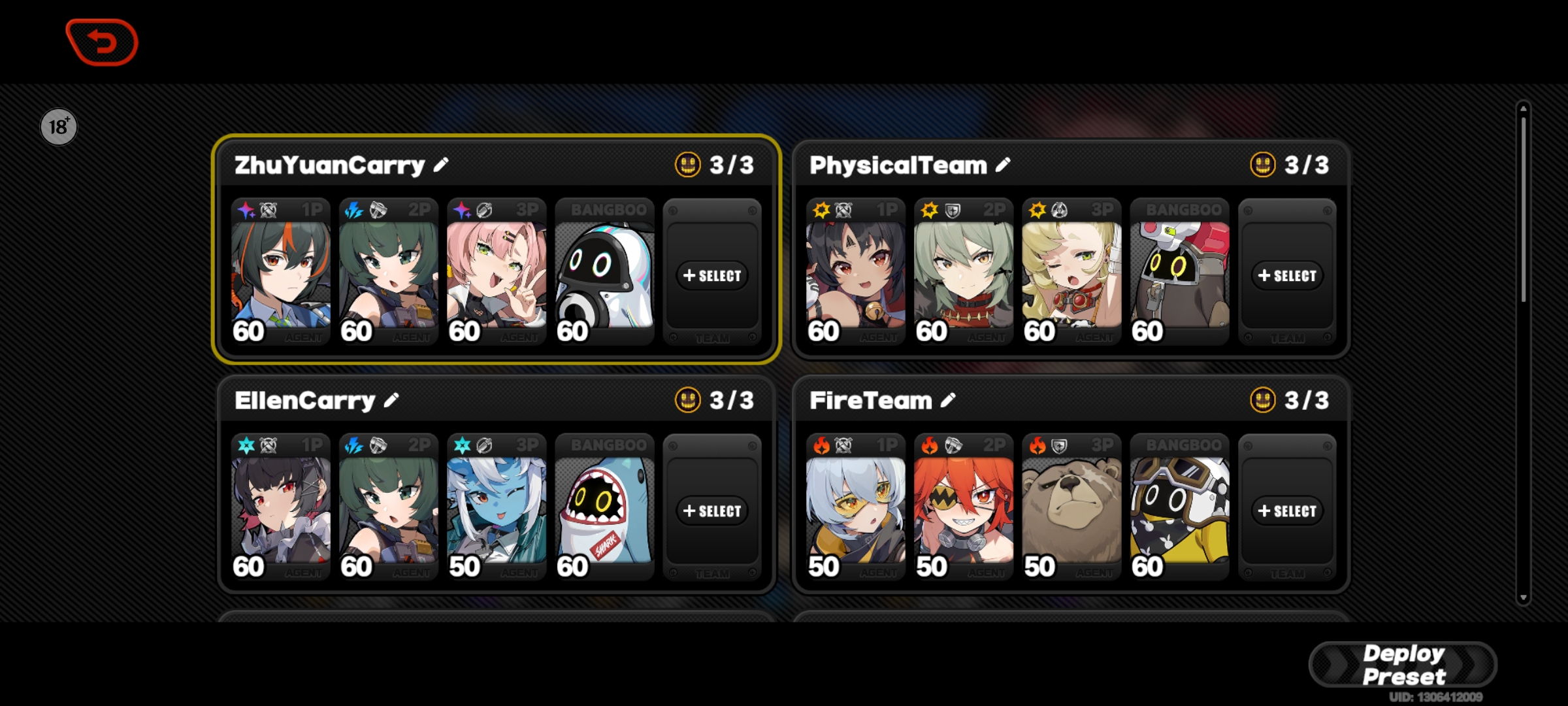 My ZZZ 1.2 current teams Zenless Zone Zero | HoYoLAB