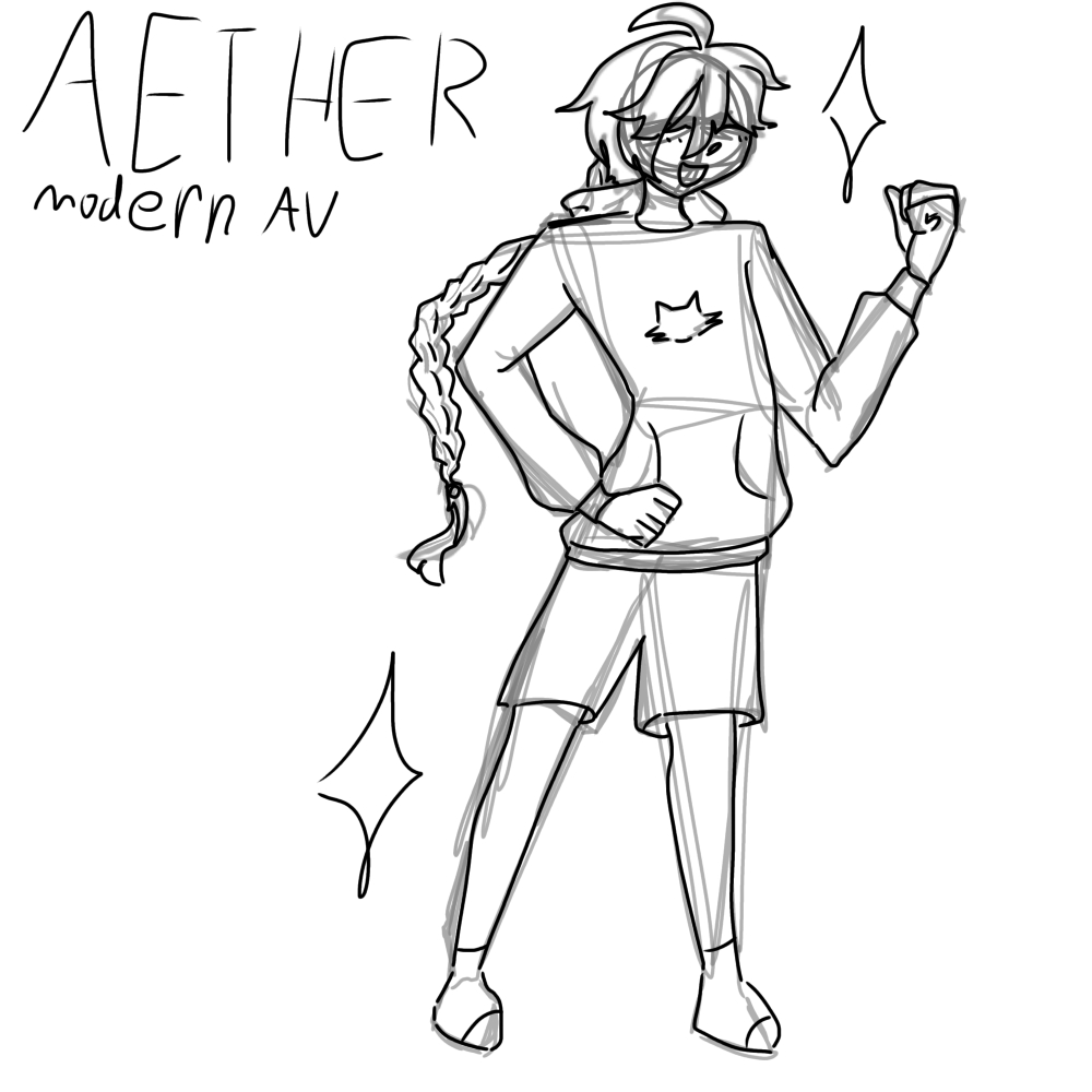 Little Aether modern drawing Genshin Impact | HoYoLAB