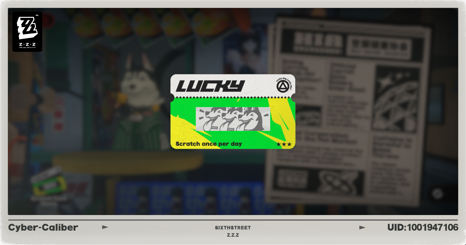 Another lucky card Zenless Zone Zero | HoYoLAB