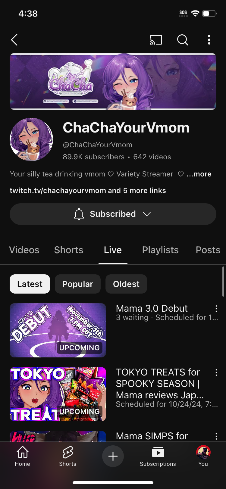Great new Vtuber ChaChaYourVMom 💜☕️ | HoYoLAB