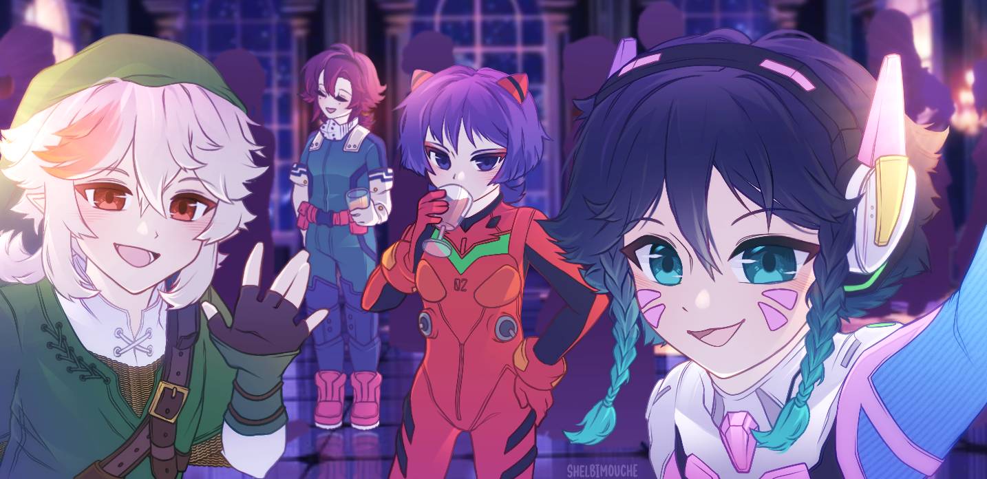 Just some Anemo boys rocking their Halloween costumes Genshin Impact ...