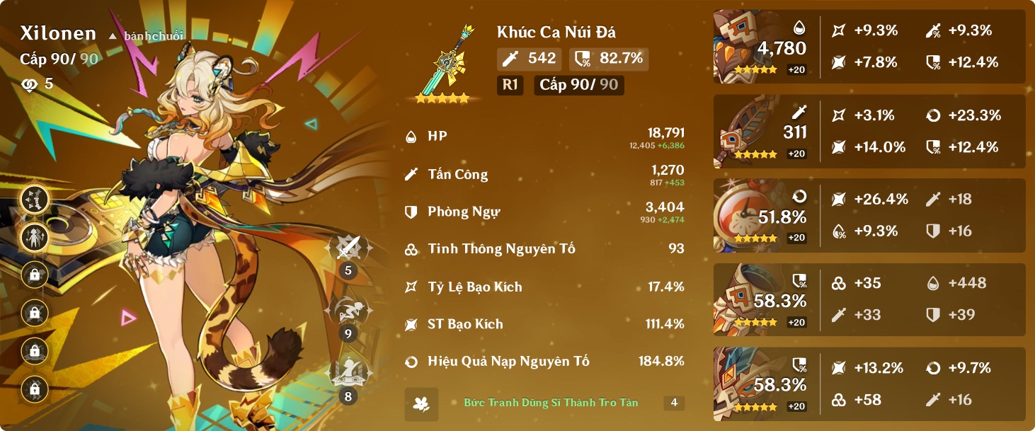 Build Xilonen v tốt nghiệp được chưa mn… Genshin Impact | HoYoLAB