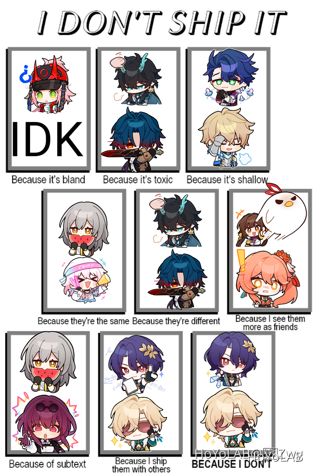 i ship/don't ship Honkai: Star Rail | HoYoLAB