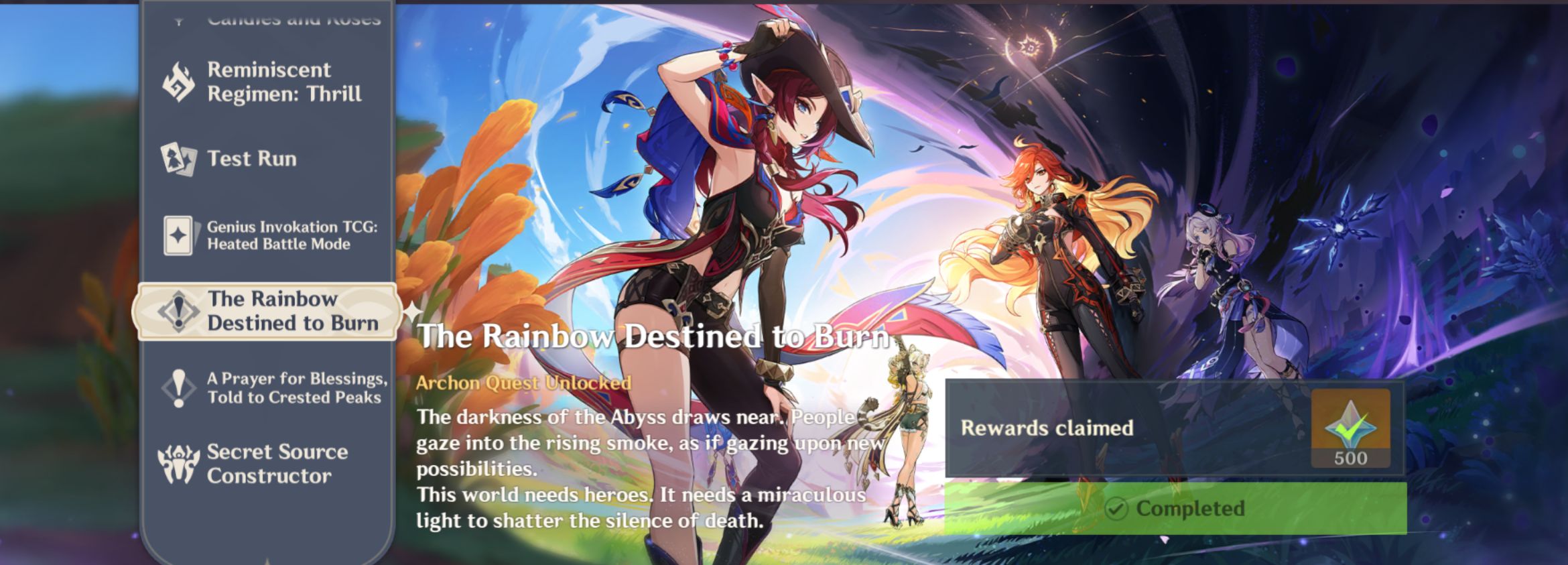 no skip dialogue..completed 🤪 Genshin Impact | HoYoLAB