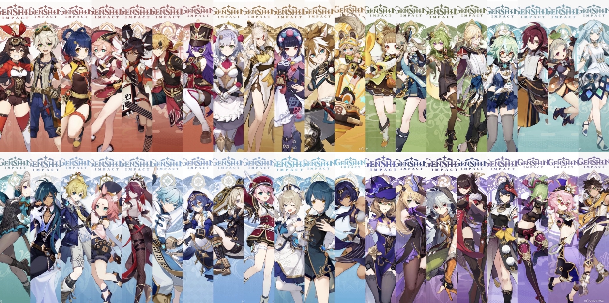 All 4 in 🌈 order Genshin Impact | HoYoLAB