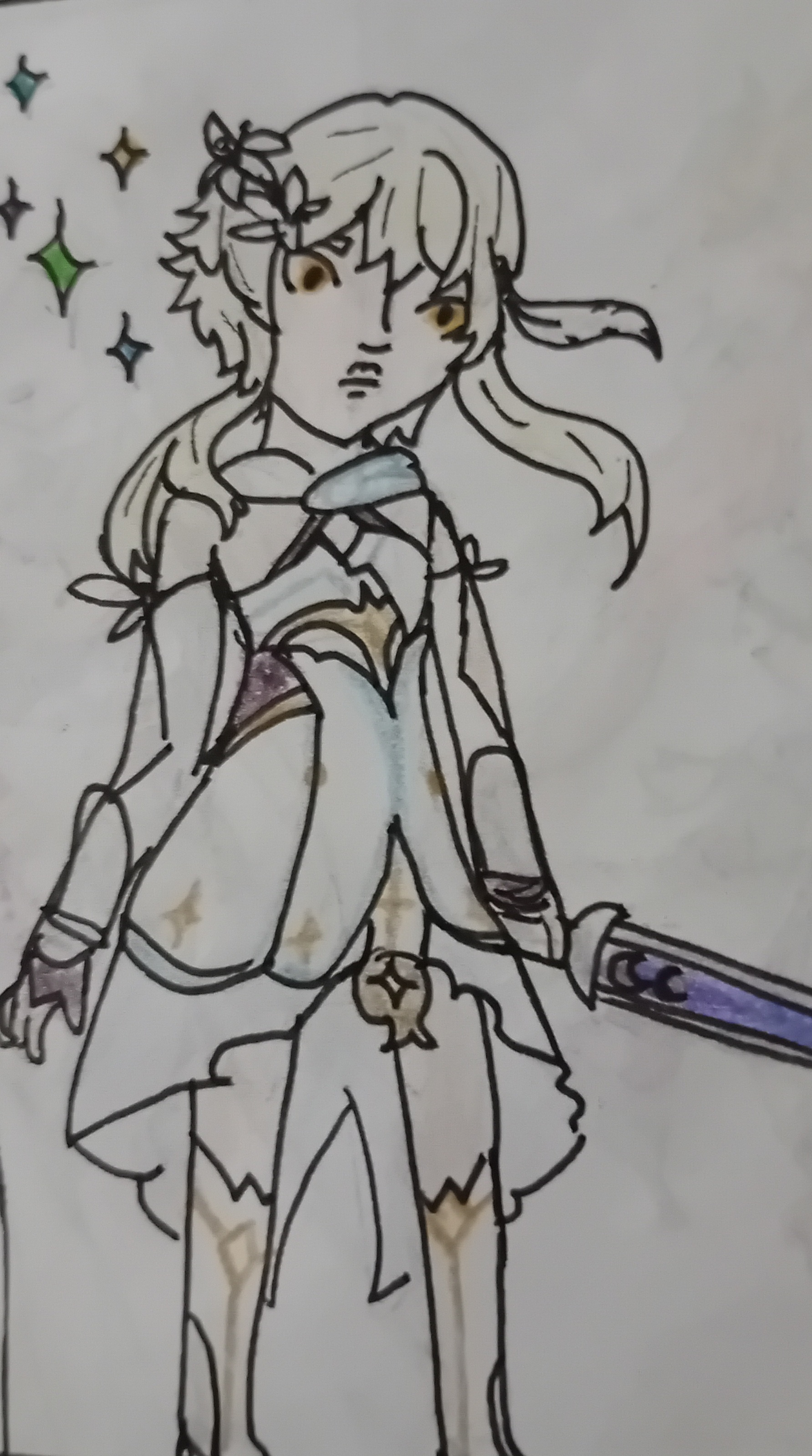 Lumine drawing! Genshin Impact | HoYoLAB