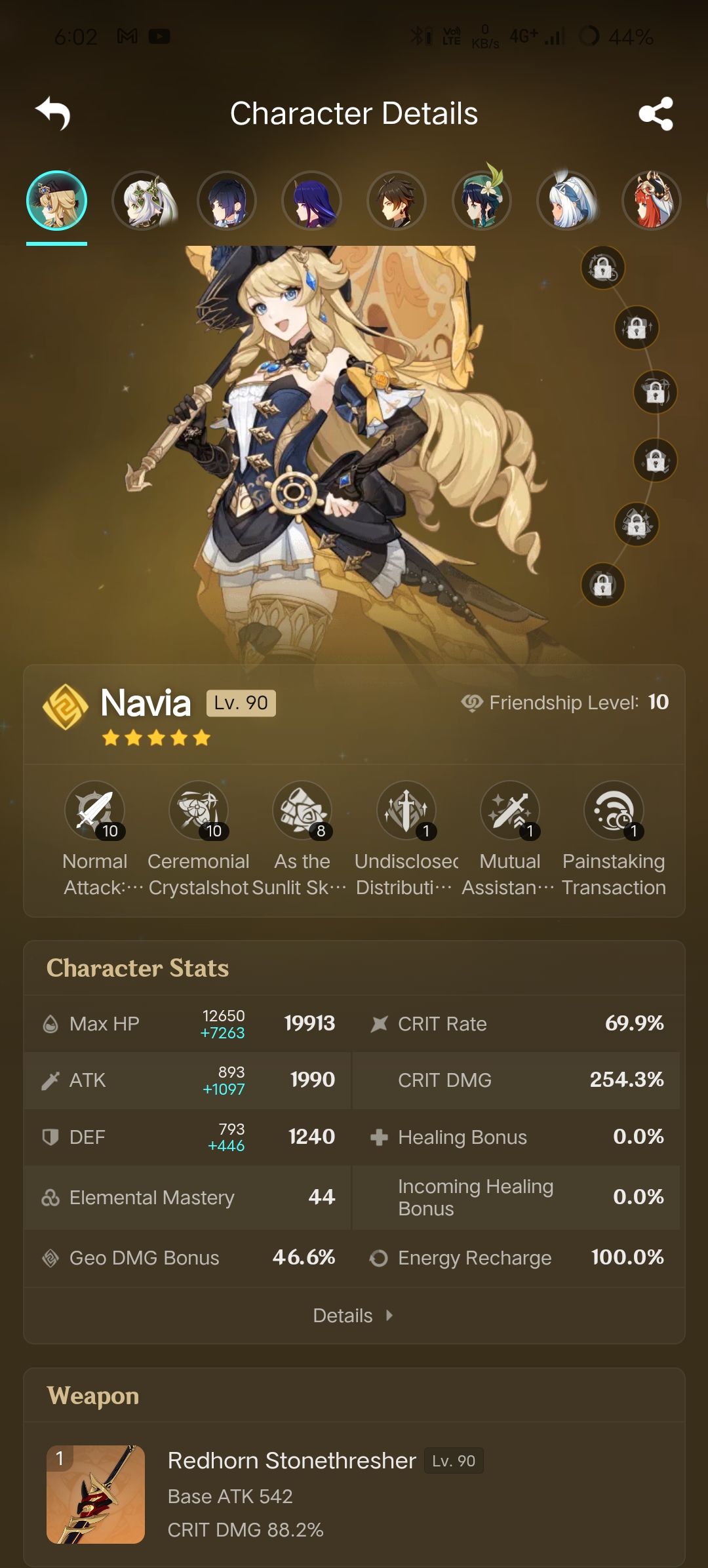 Is my Navia build ok 😅 Genshin Impact | HoYoLAB