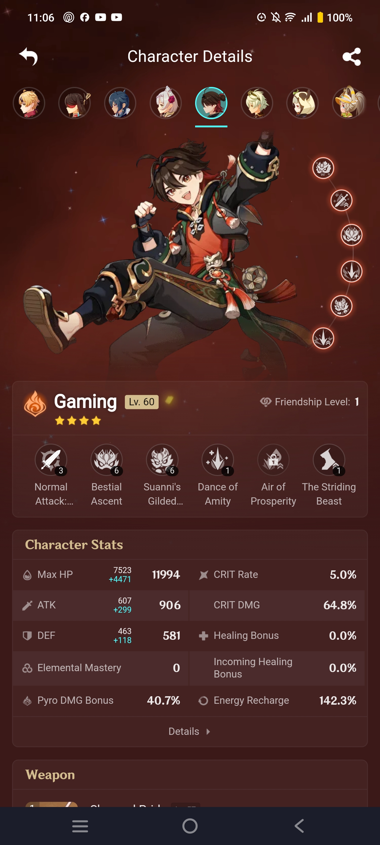 My 3 C6 Pyro 4 star characters. Genshin Impact | HoYoLAB