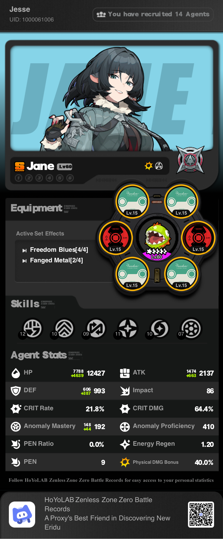 advice for jane doe build? Zenless Zone Zero | HoYoLAB