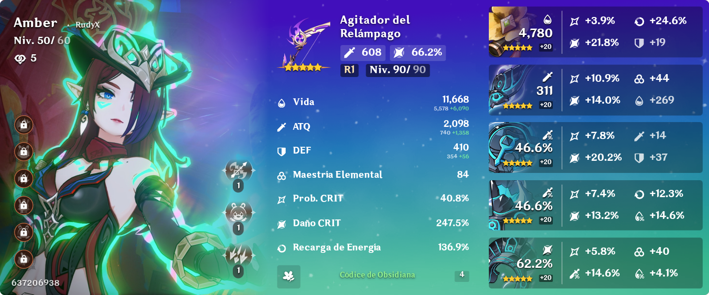 PRE-BUILD CHASCA 🏹 Genshin Impact | HoYoLAB