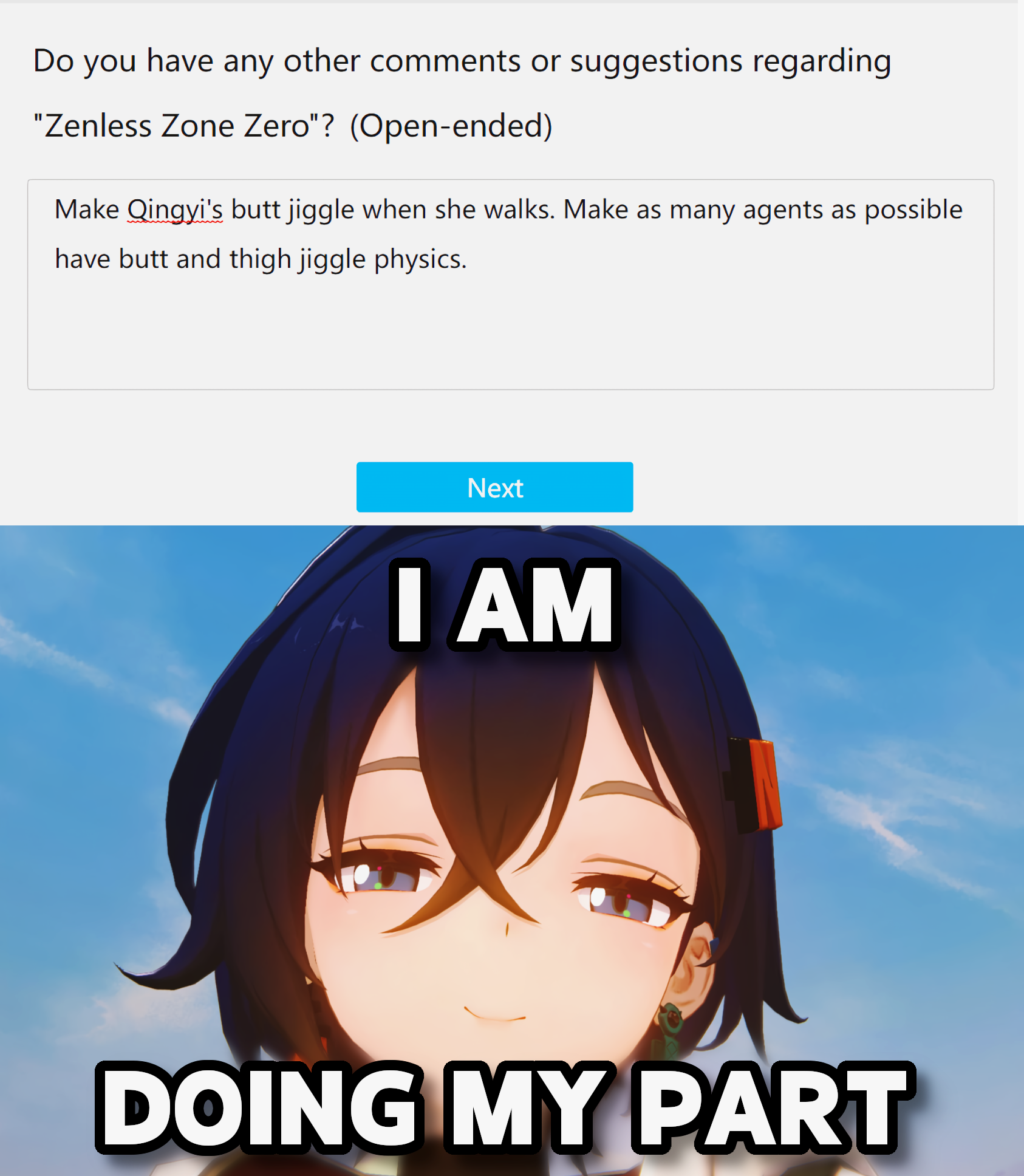 Oh, Just helping the ZZZ community~ Zenless Zone Zero | HoYoLAB