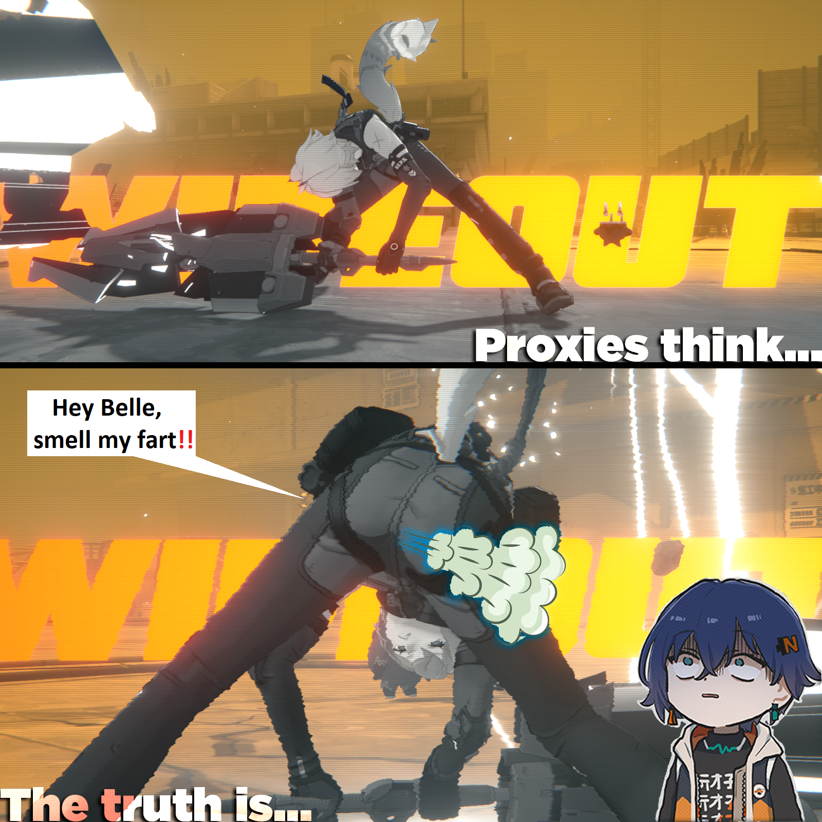 [Meme] _ So this is how Seth always stays slim ?!! Zenless Zone Zero ...