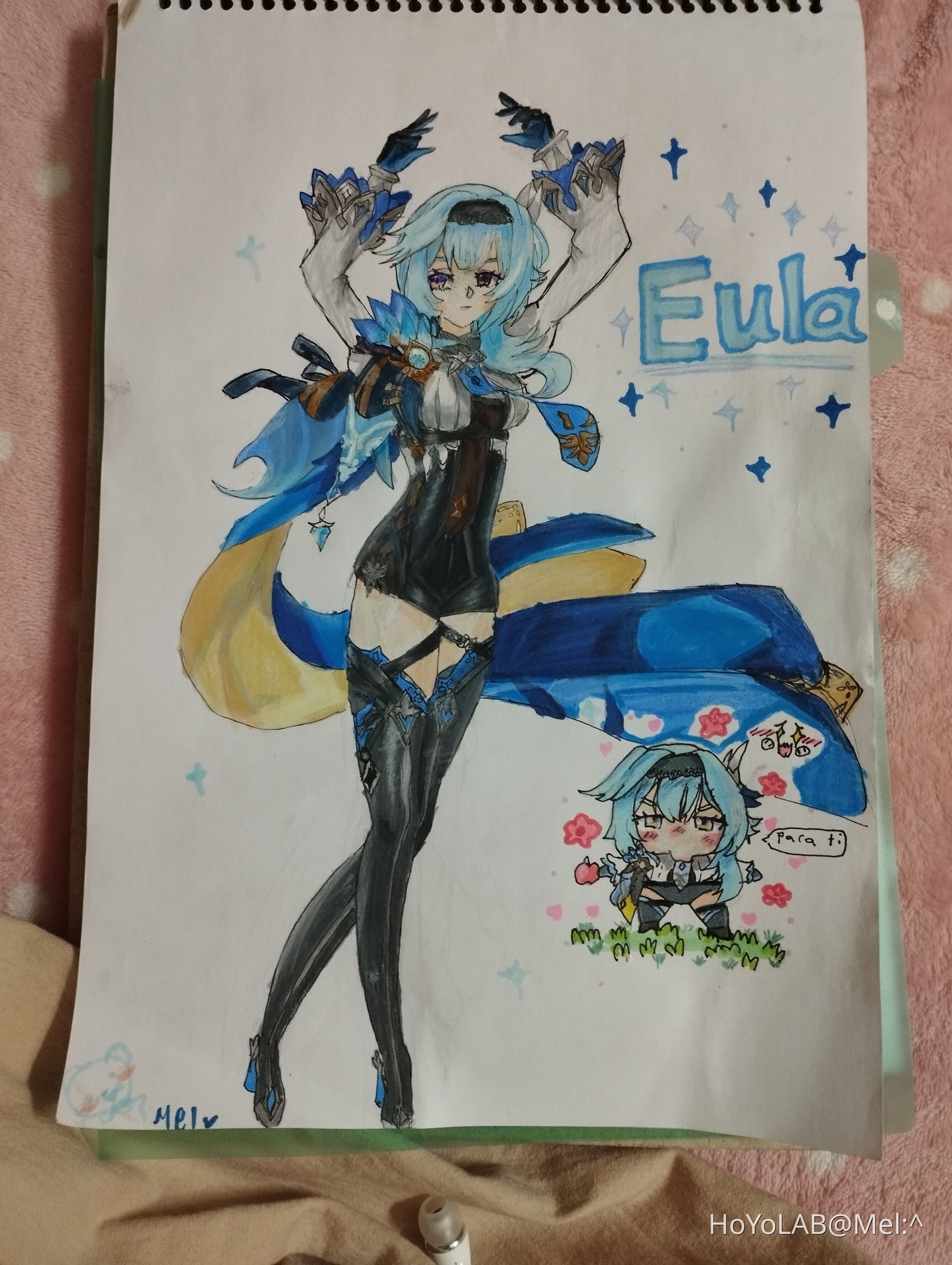Un dibujo de Eula ️ Genshin Impact | HoYoLAB