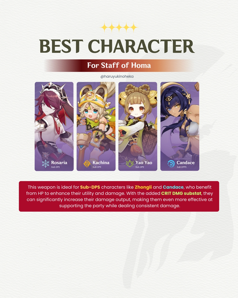 [Weapon Guide] Staff of Homa 🔥 Genshin Impact | HoYoLAB