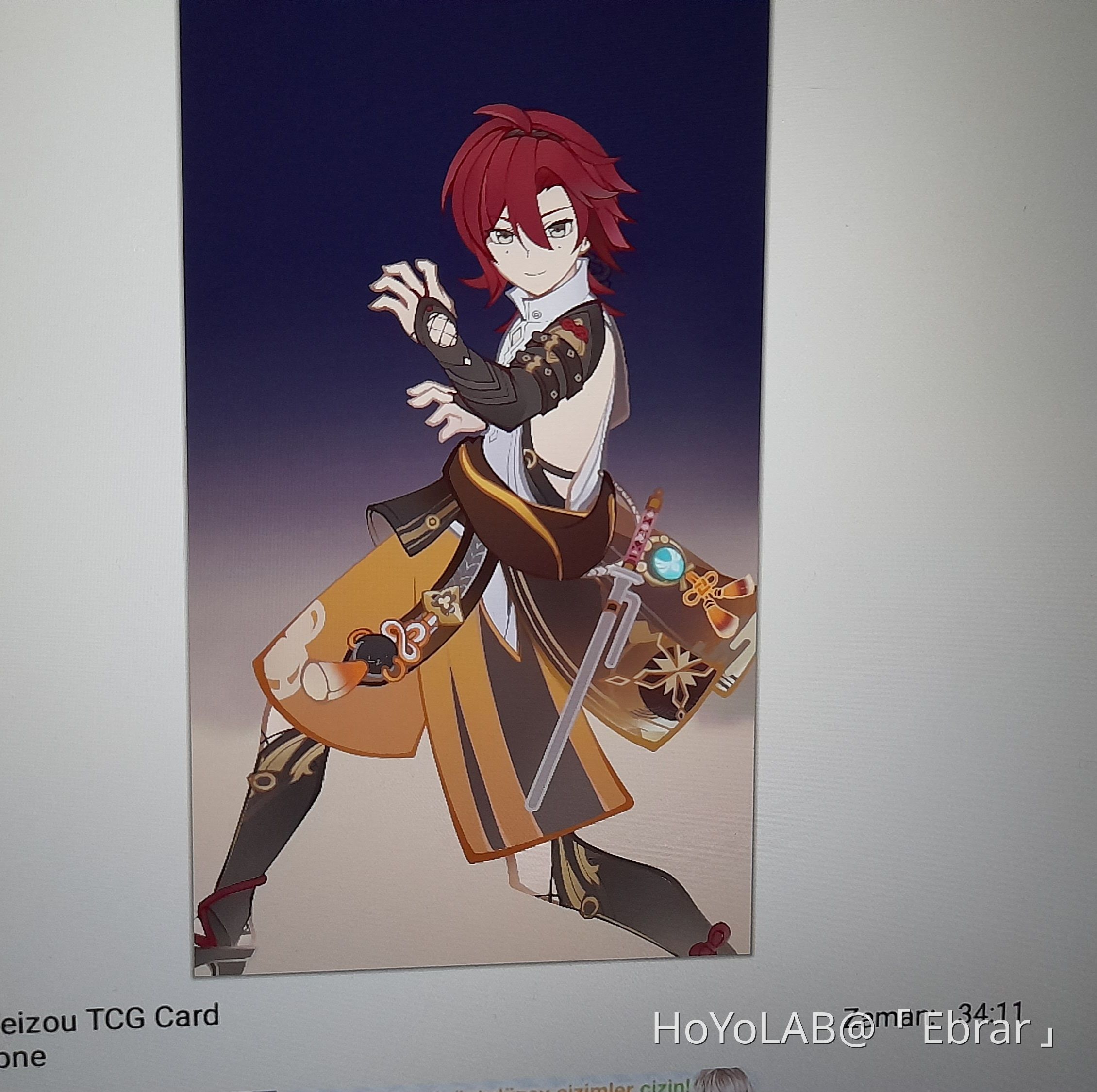 WIP! Heizou TCG card 🙏 Genshin Impact | HoYoLAB