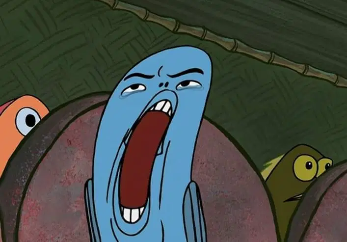 blue fish spongebob