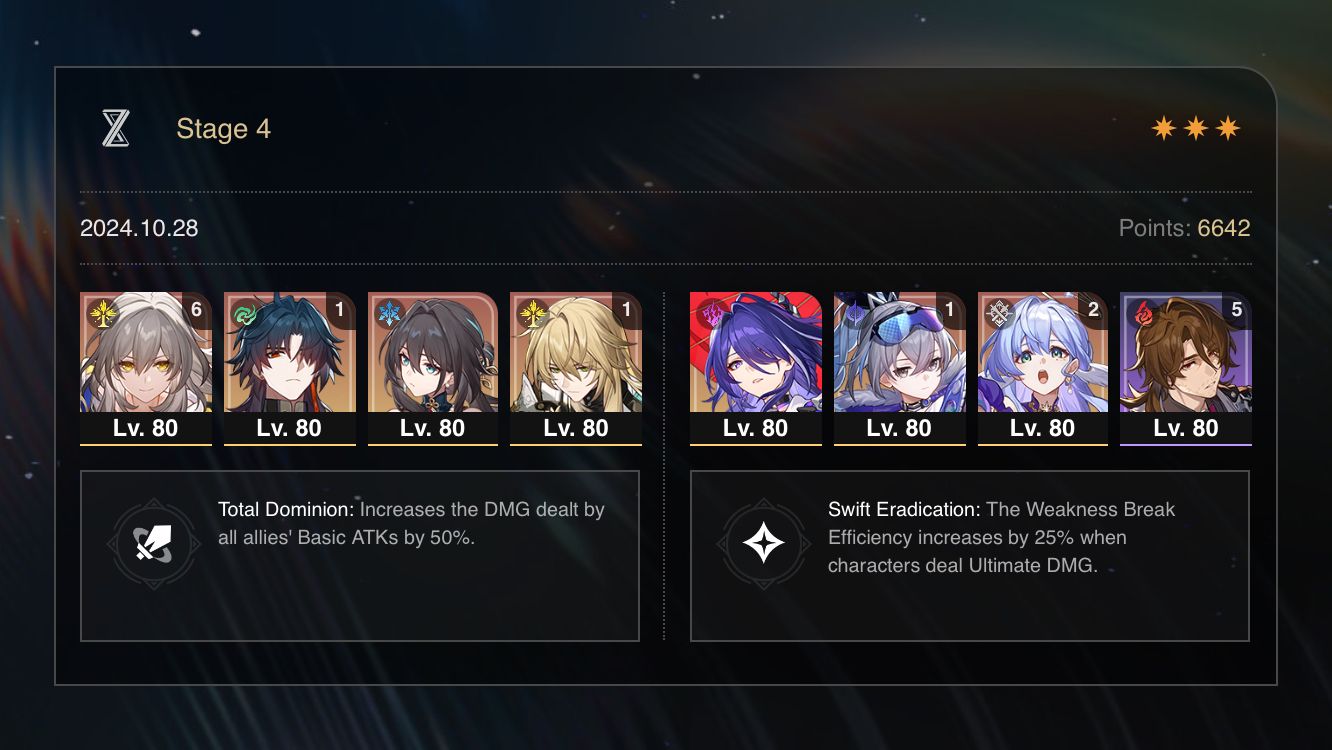 Blade/ Acheron 3 star clear Honkai: Star Rail | HoYoLAB
