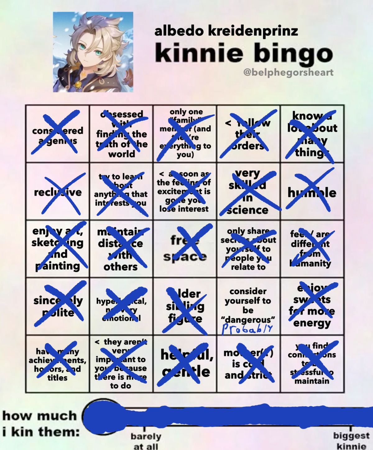 Albedo kinnie bingo Genshin Impact | HoYoLAB