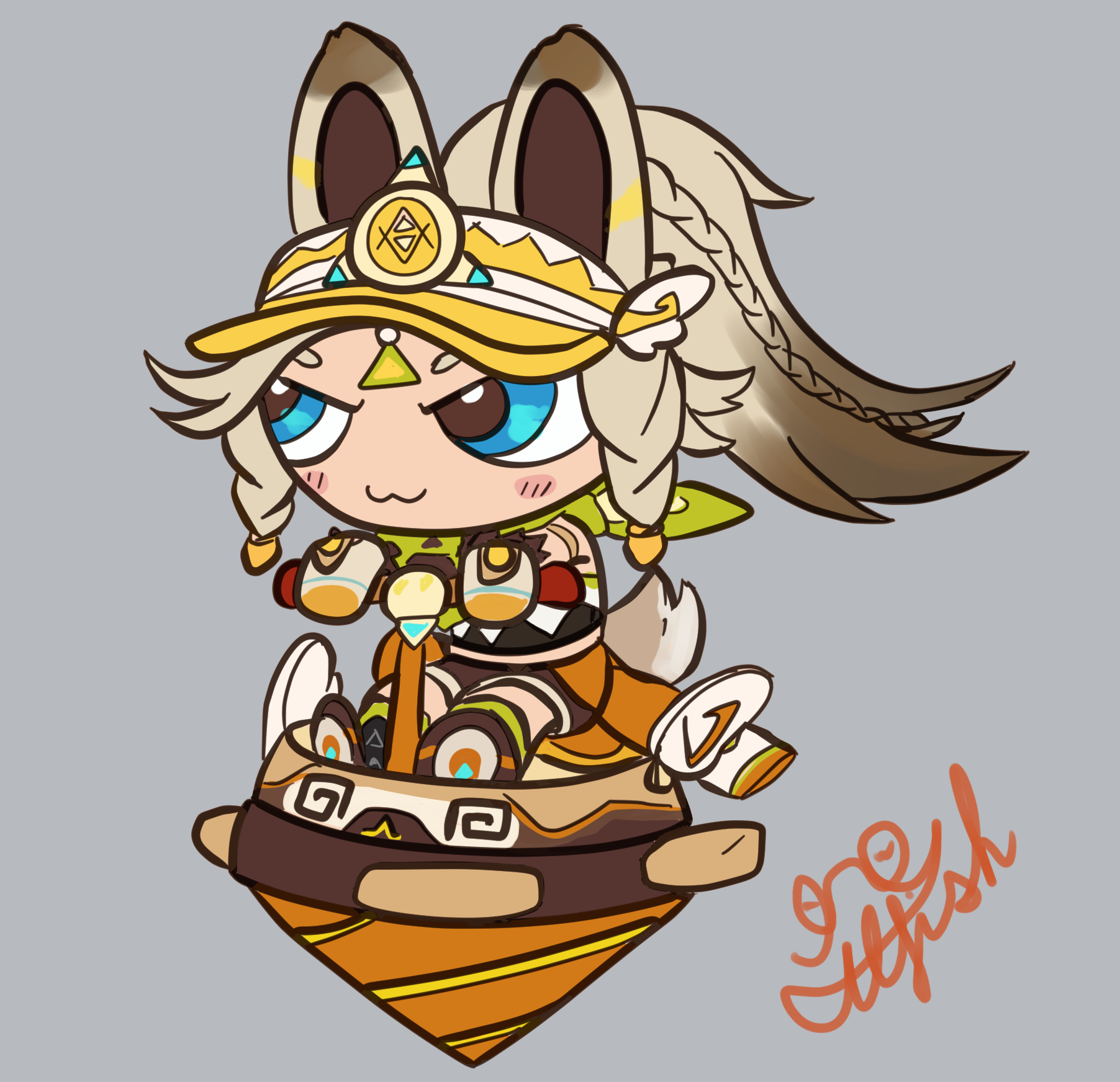 Kachina Chibi on Turbo Twirly Genshin Impact | HoYoLAB