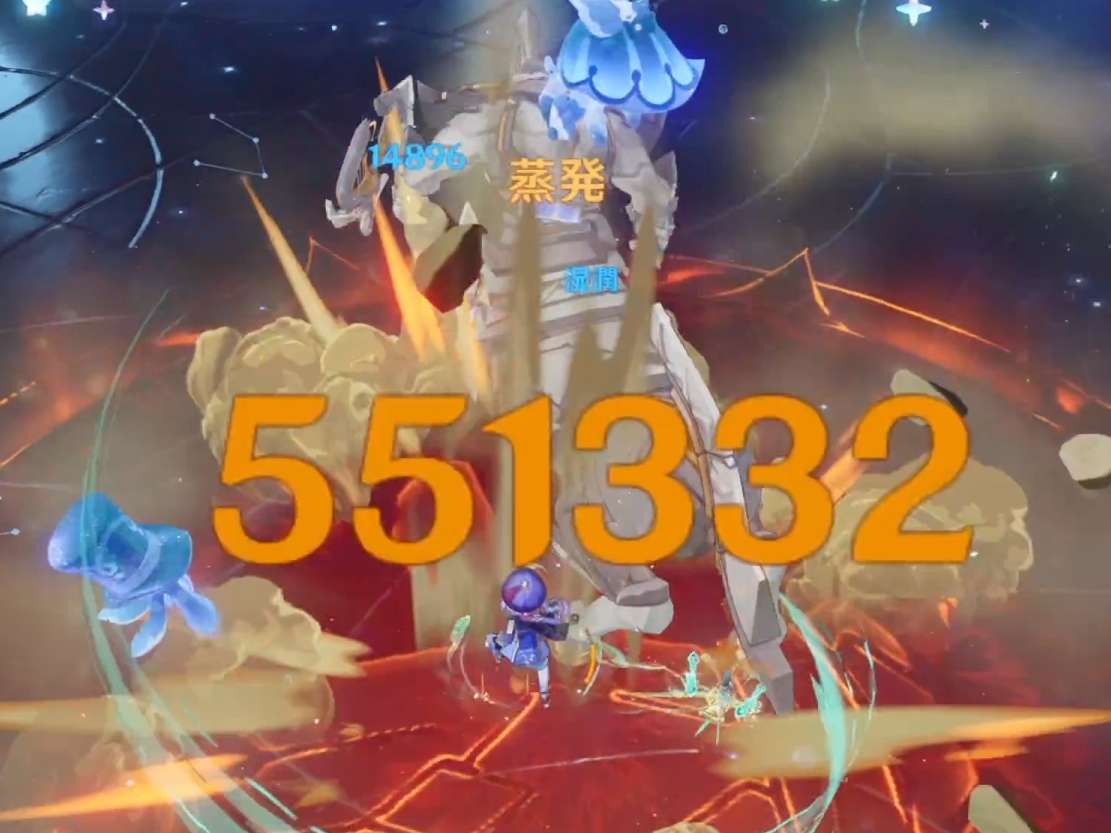 Lv1氷リネット&落下炎七七 Ver5.1螺旋12層☆9 Genshin Impact | HoYoLAB