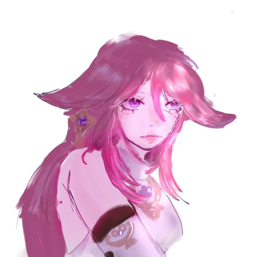 rough yae Miko drawing ヾ(^-^)ノ Genshin Impact | HoYoLAB