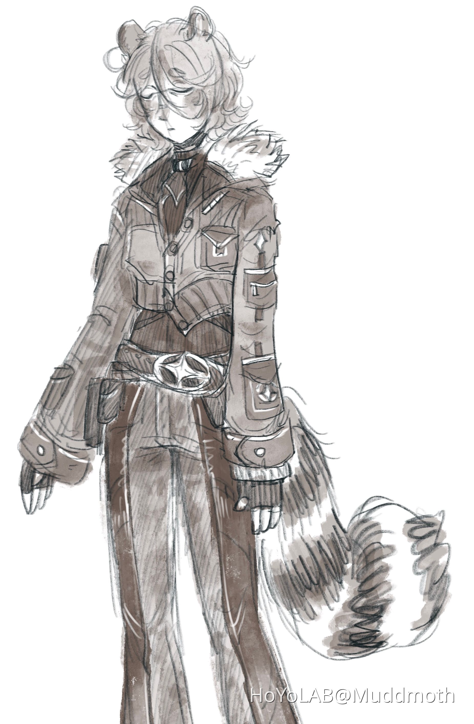 Trying to make a Hsr redesign/ design since he is only a Genshin oc for ...