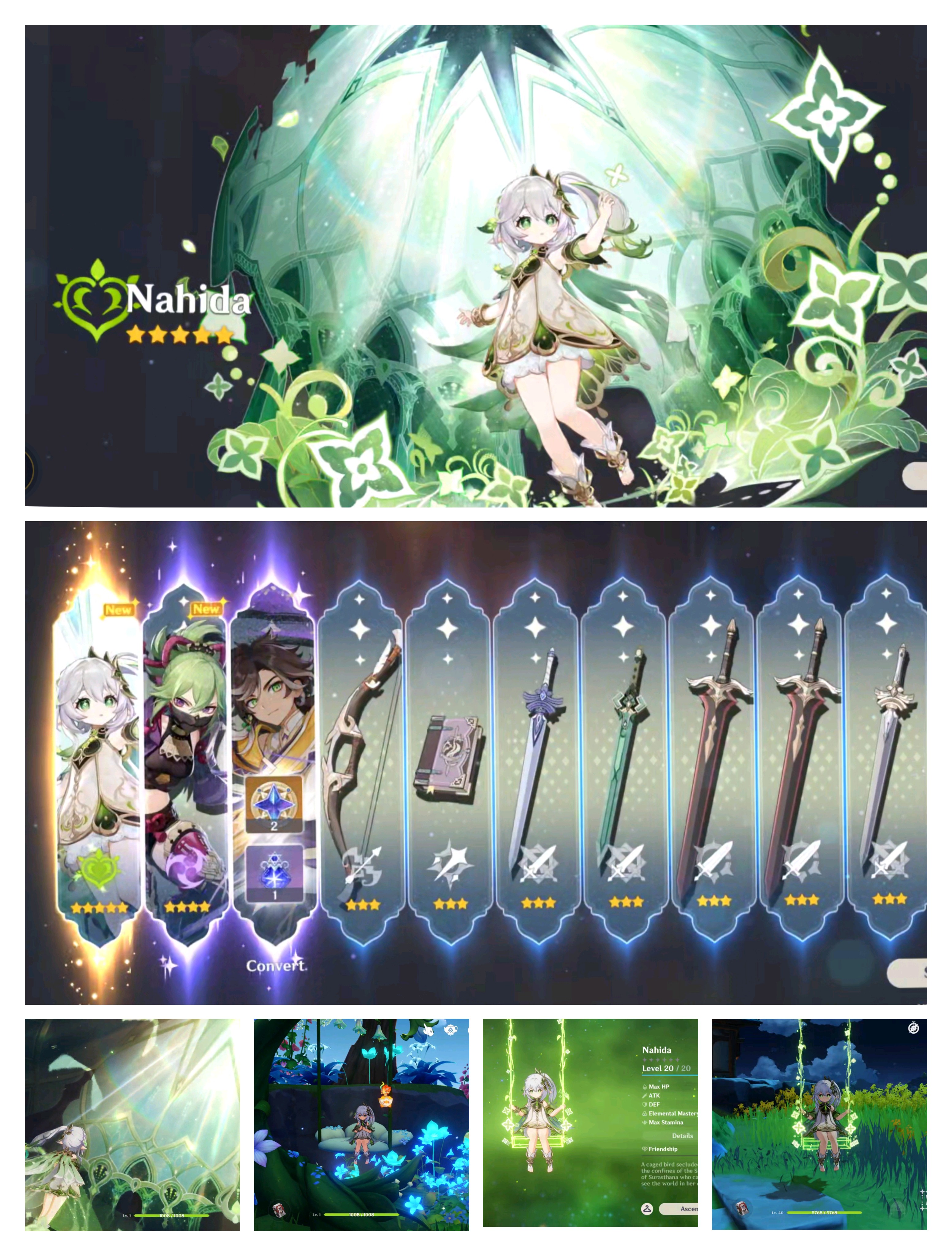 Look who got Nahida in 20 pulls and it's capturing radiance!! 💚💚 ...