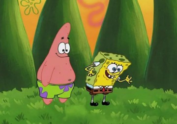 Spongebob feel a pain and satisfaction | HoYoLAB