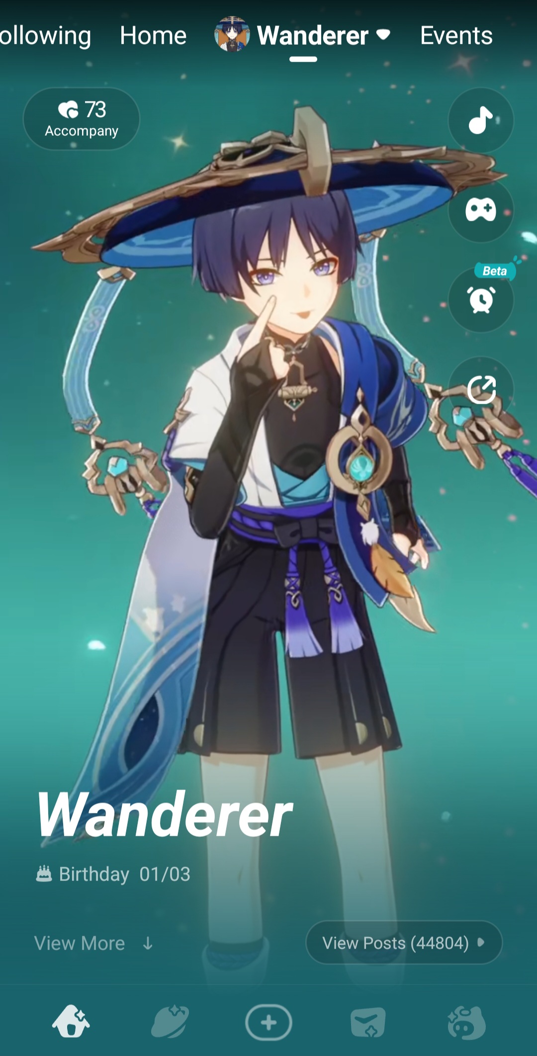 Wanderer~ Genshin Impact | HoYoLAB