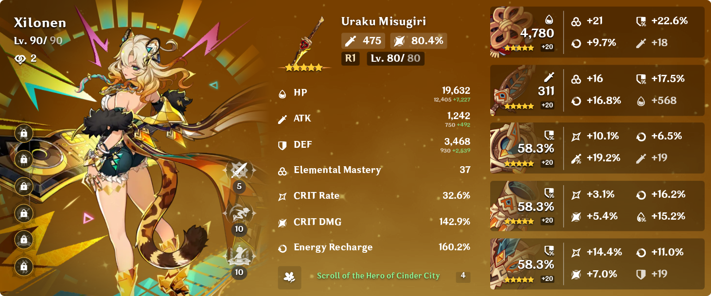 Xilonen Build Genshin Impact | HoYoLAB