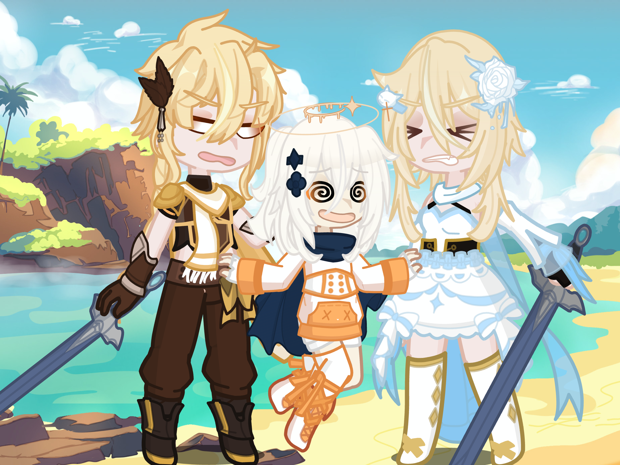 I made some of the Monstadt Characters in Gacha Life 2 Genshin Impact ...