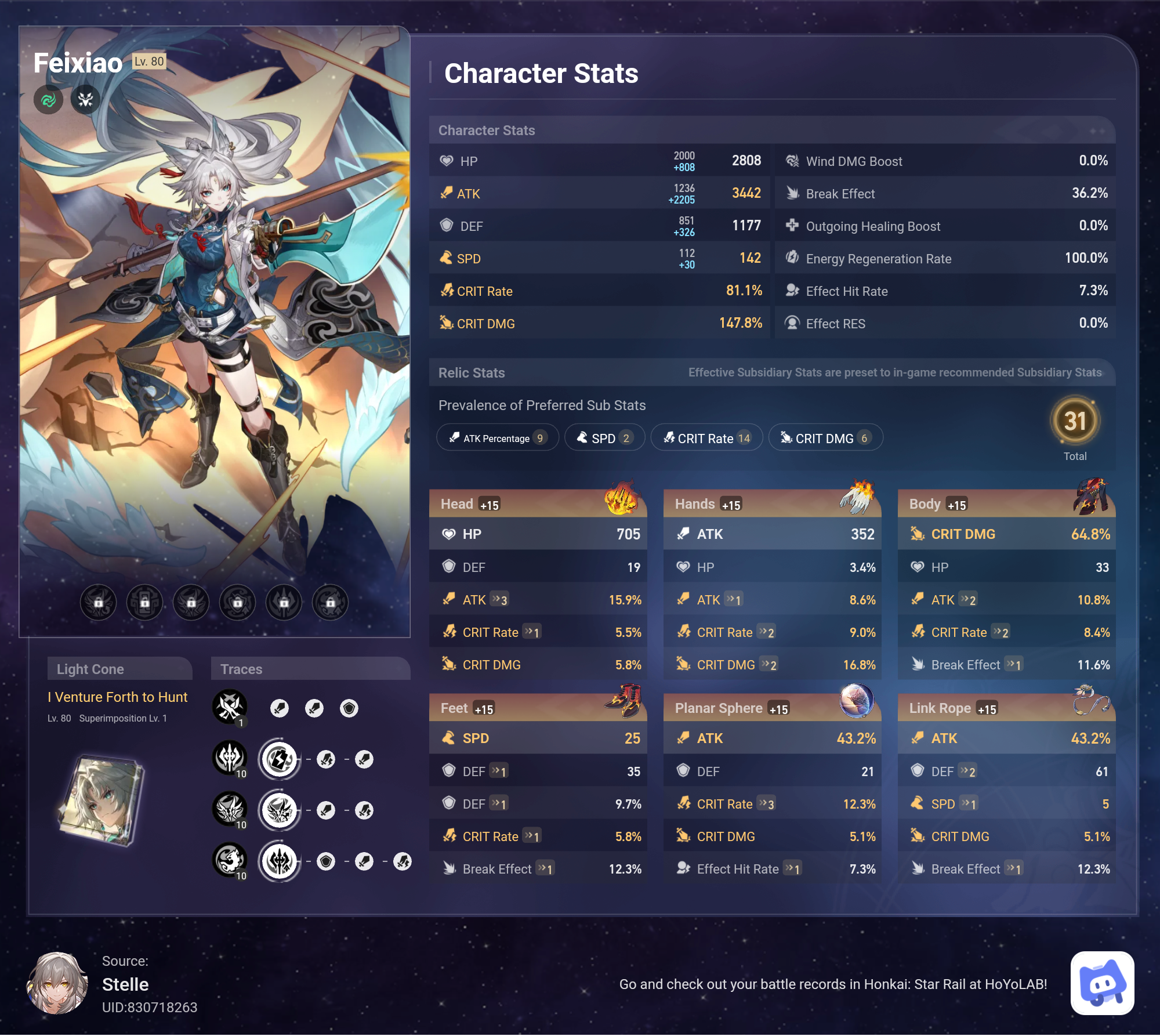 Is this ok? (ignore the atk sphere) Honkai: Star Rail | HoYoLAB