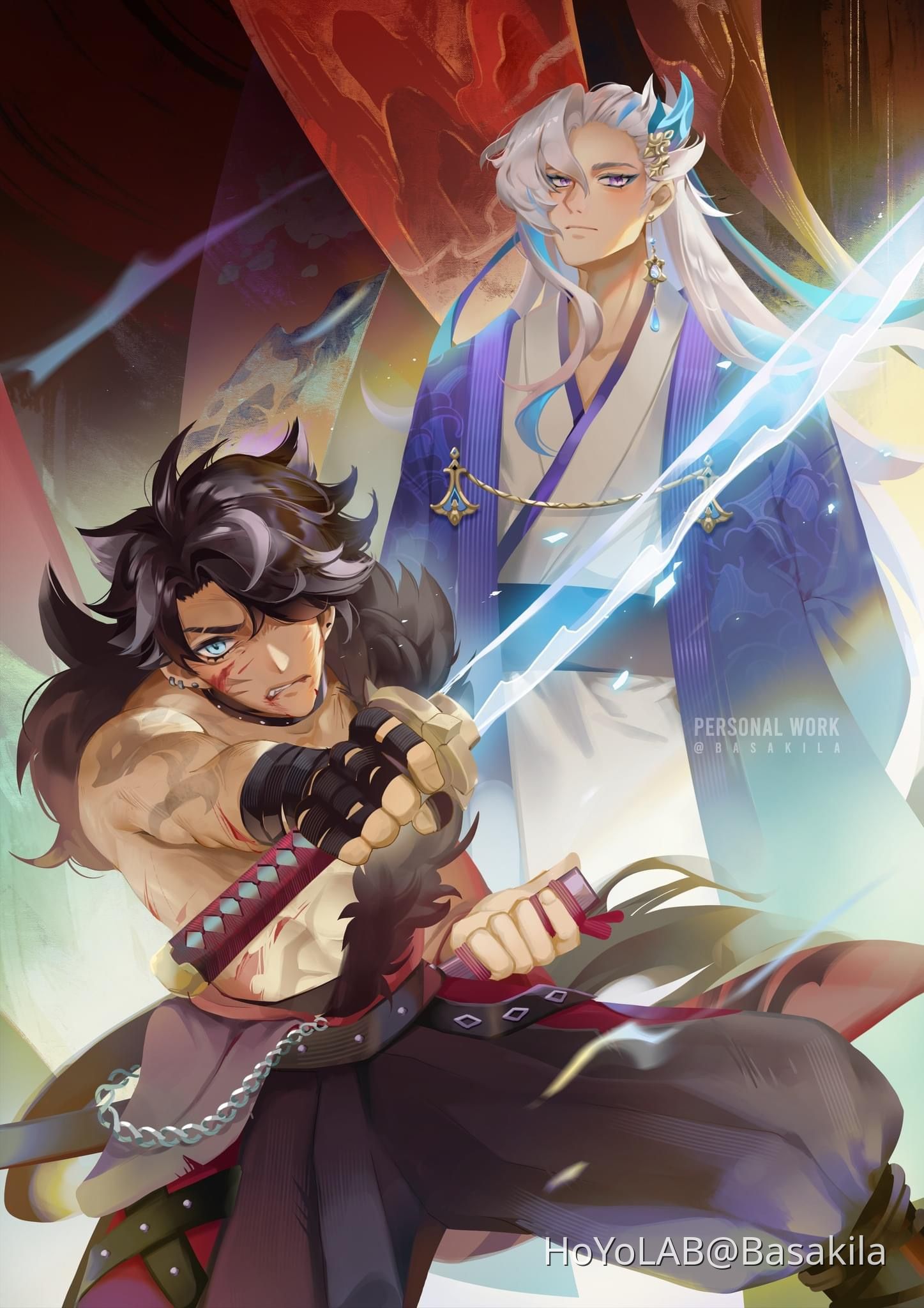 Wrio and Neuvi in Harukaze AU Genshin Impact | HoYoLAB