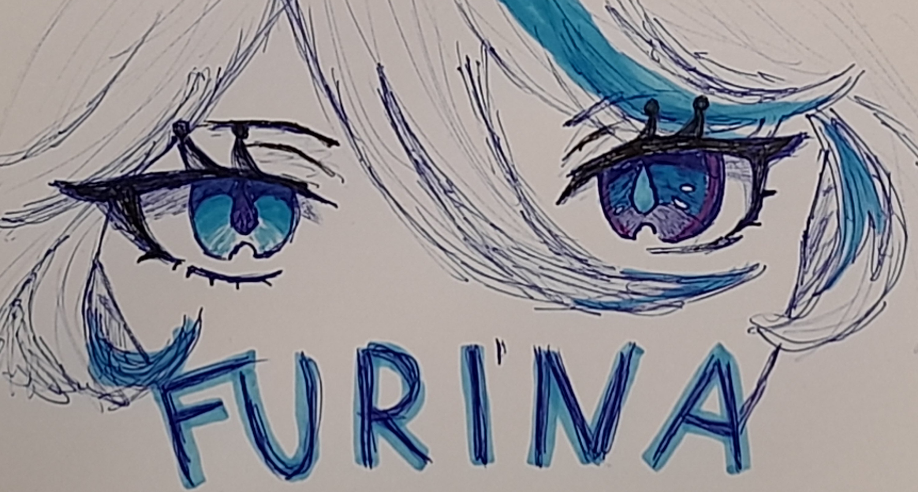Trying to draw Furinas eyes Genshin Impact | HoYoLAB
