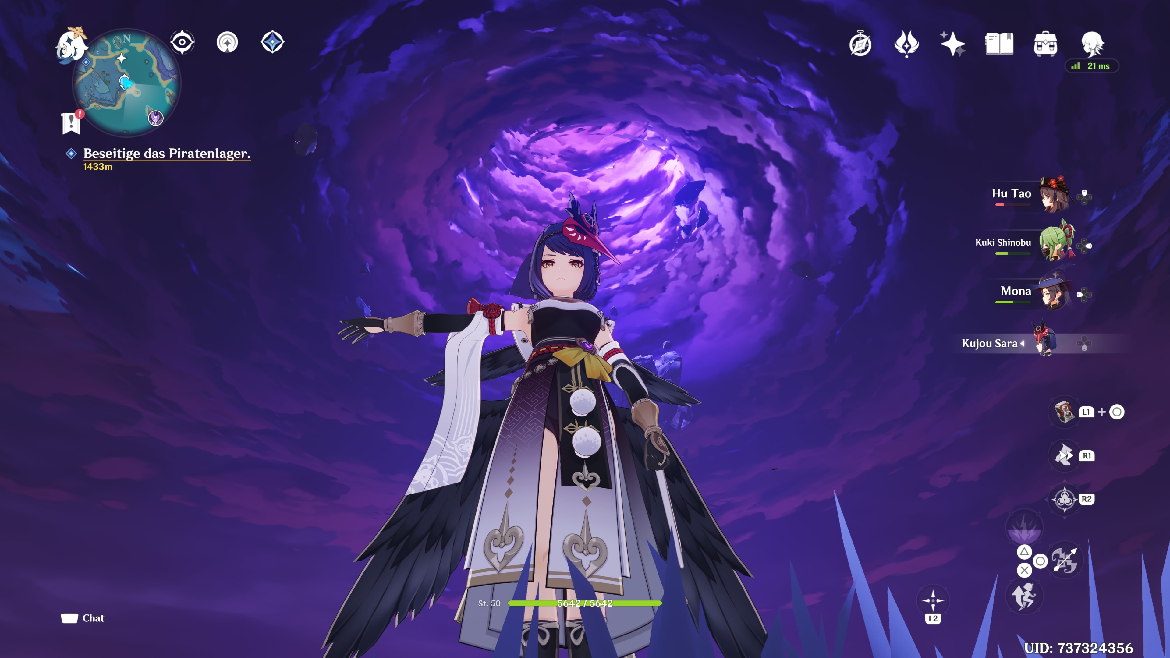 Kujou sara Looks Like a evil Queen but it fits her so well 😍 Genshin ...