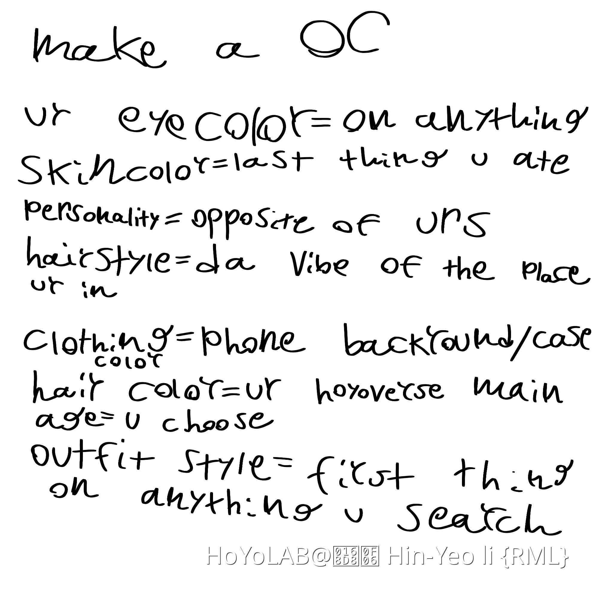 i used my own oc template | HoYoLAB