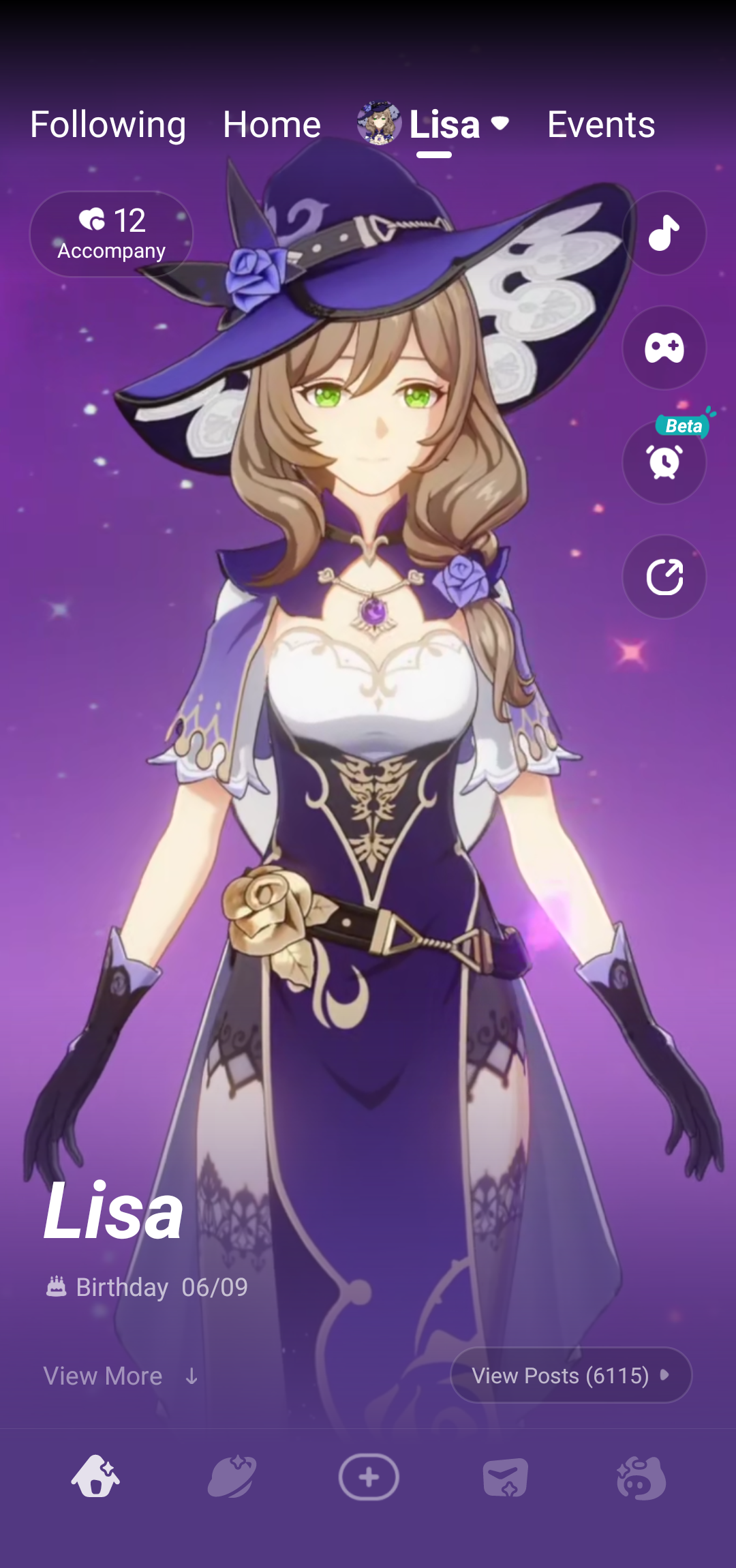 my Lisa character points Genshin Impact | HoYoLAB