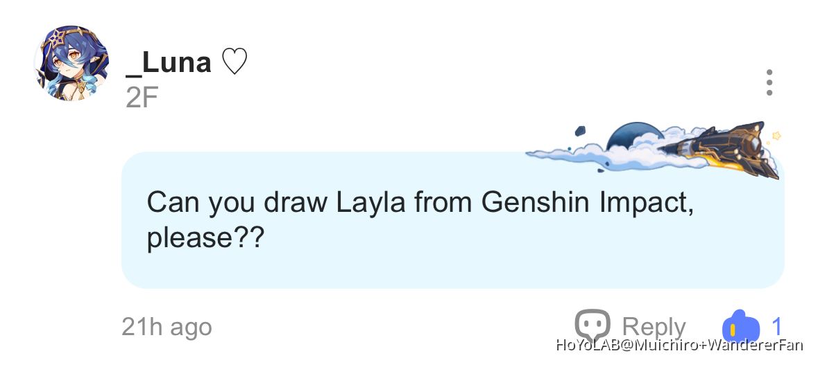 Layla sketch Genshin Impact | HoYoLAB
