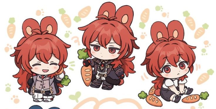 Just some cute diluc (badge post) Genshin Impact | HoYoLAB