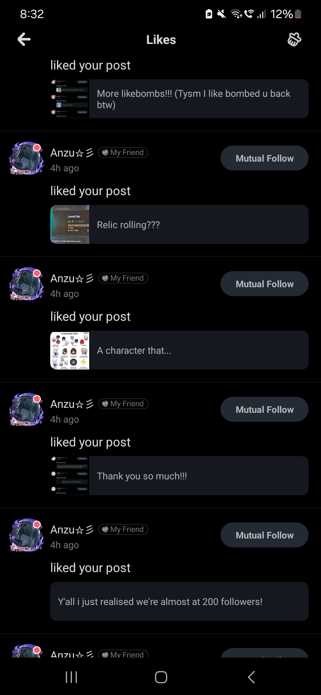 TYSM FOR 300 FOLLOWERS AND 1400 LIKES!!! | HoYoLAB