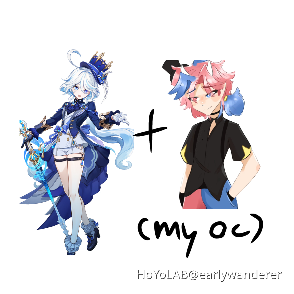 furina with my ocs design! :3 Genshin Impact | HoYoLAB